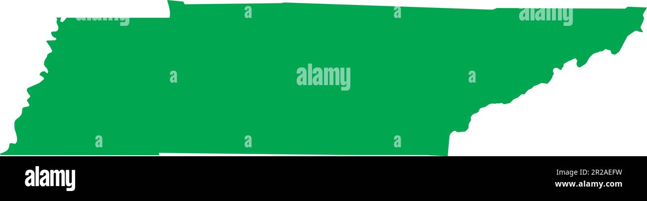 GREEN CMYK color map of TENNESSEE, USA Stock Vector Image & Art - Alamy