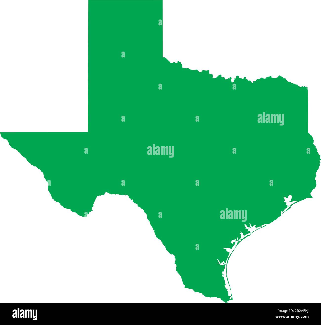 GREEN CMYK color map of TEXAS, USA Stock Vector Image & Art - Alamy