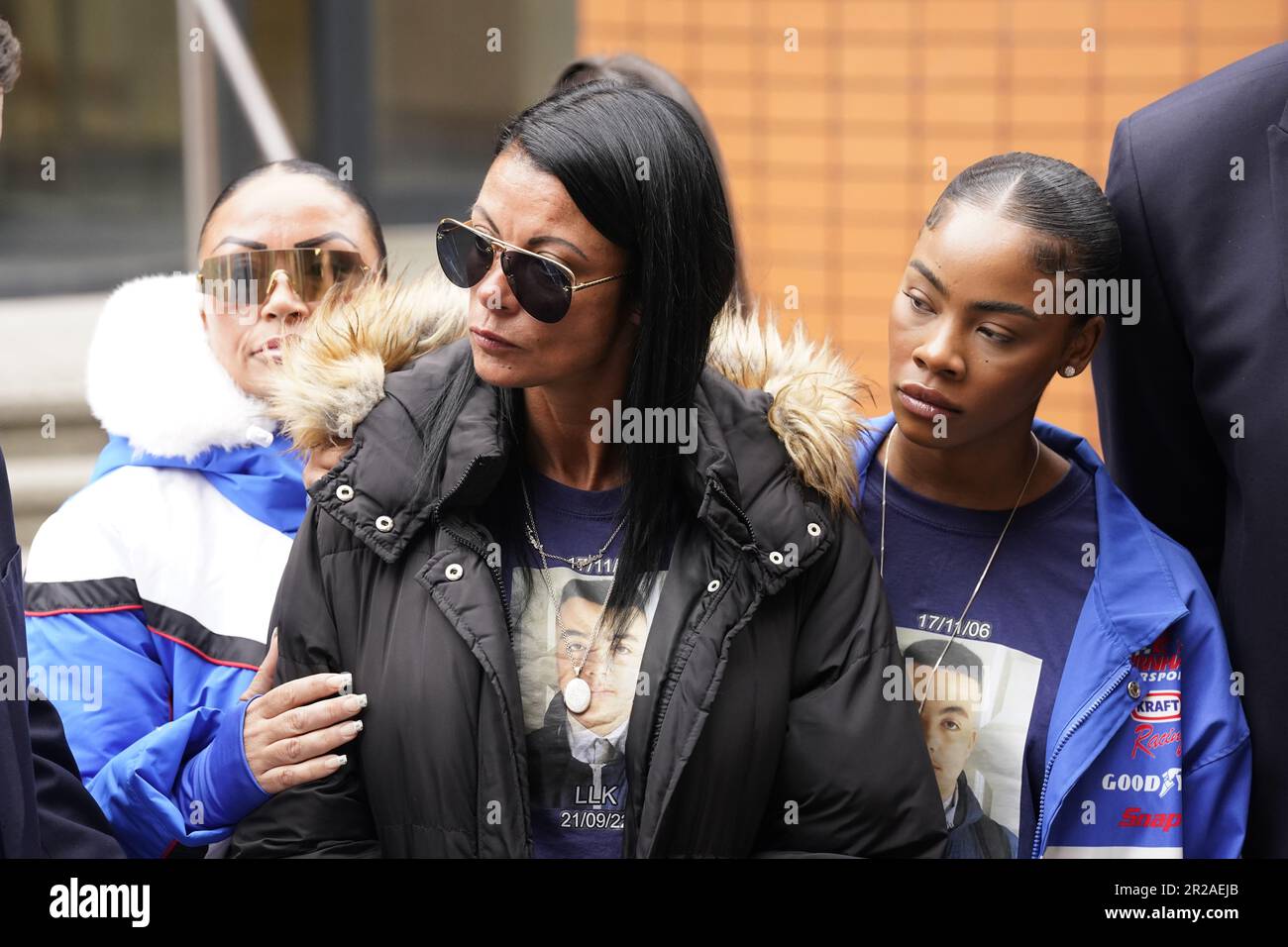 Charlie Mclean, the mother of Khayri Mclean outside Leeds Crown Court ...