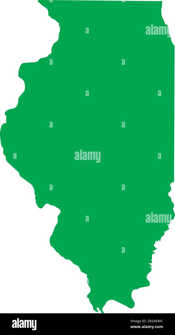 Illinois illustration green hi-res stock photography and images - Alamy