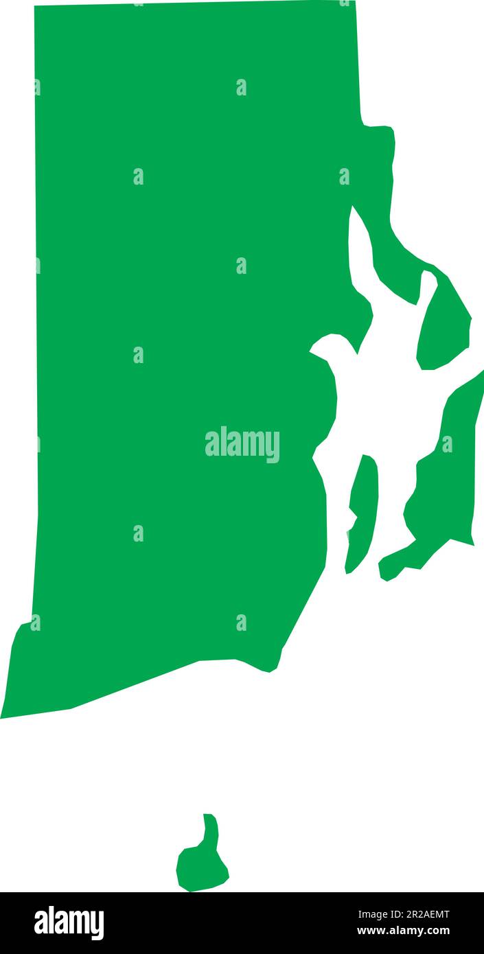 GREEN CMYK color map of RHODE ISLAND, USA Stock Vector Image & Art - Alamy