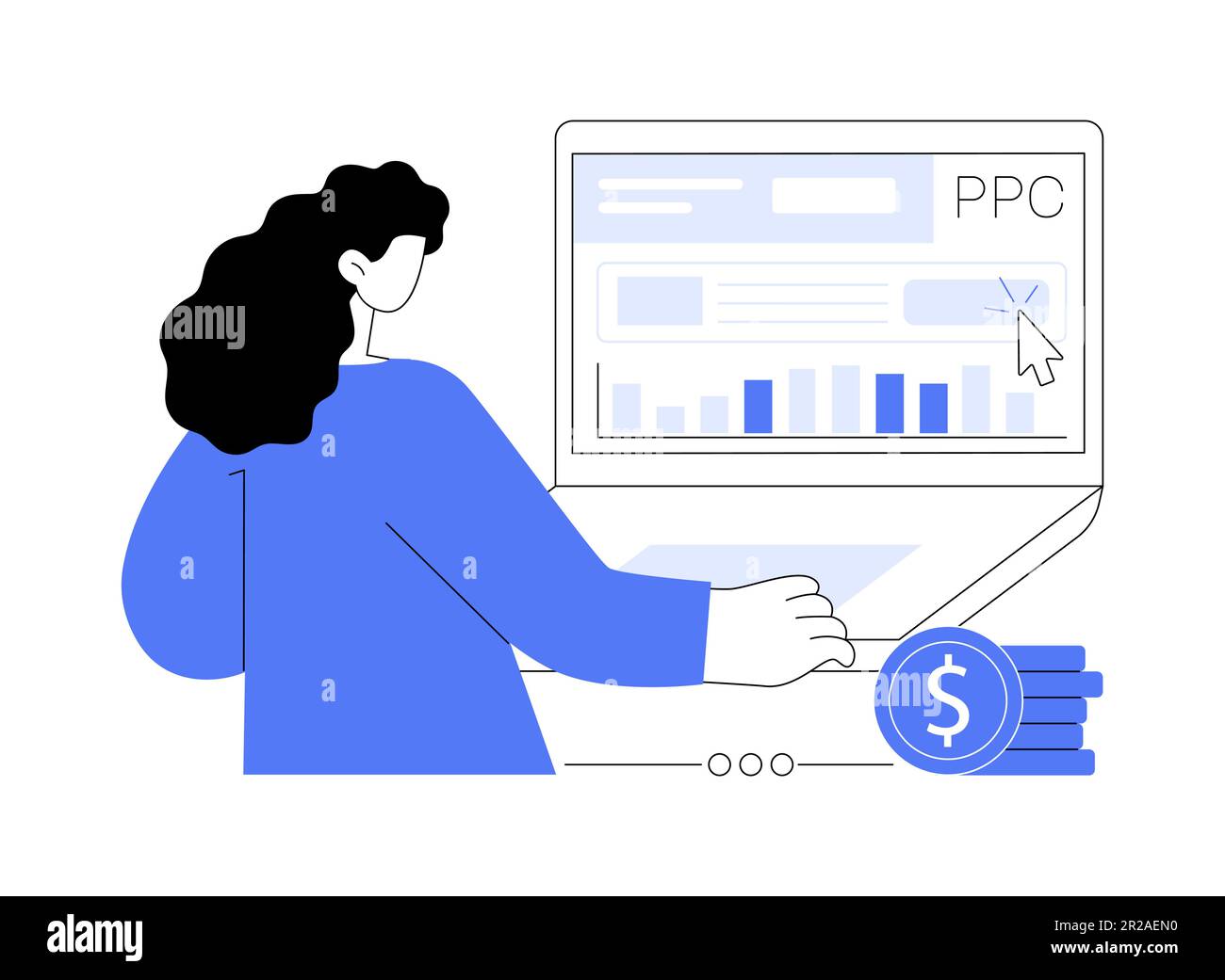 PPC campaign creation abstract concept vector illustration Stock Vector ...
