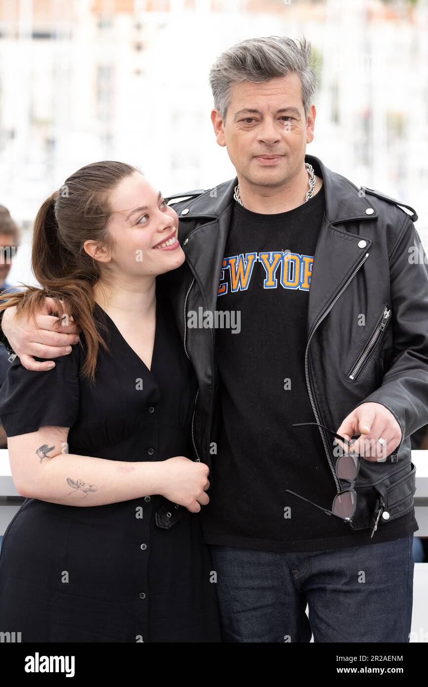 Cannes, France. 18th May, 2023. Benjamin Biolay and Anna Biolay attend ...