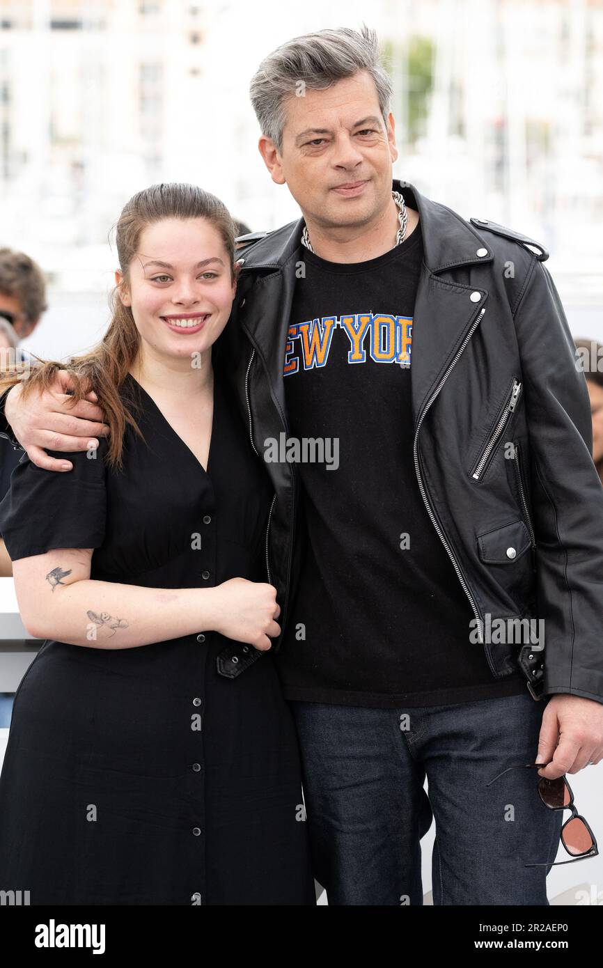 Cannes, France. 18th May, 2023. Benjamin Biolay and Anna Biolay attend ...