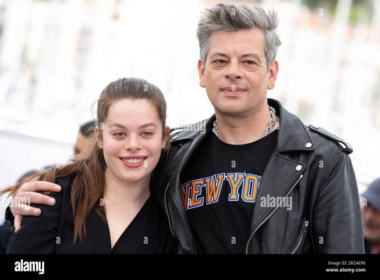 Cannes, France. 18th May, 2023. Benjamin Biolay and Anna Biolay attend ...