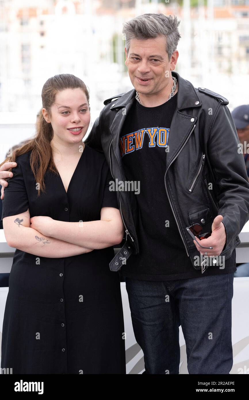 Cannes, France. 18th May, 2023. Benjamin Biolay and Anna Biolay attend ...