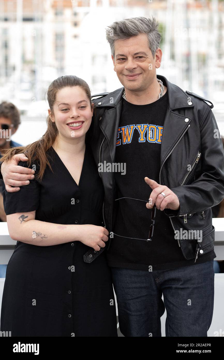 Cannes, France. 18th May, 2023. Benjamin Biolay and Anna Biolay attend ...