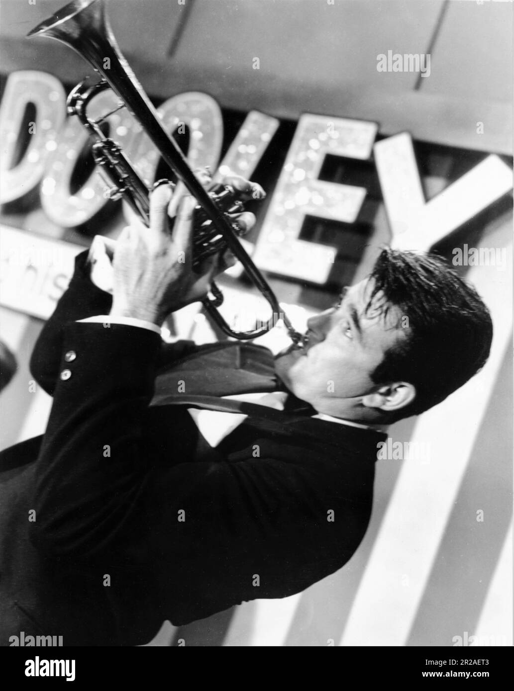 STUART WHITMAN playing trumpet in TEN NORTH FREDERICK 1958 director ...