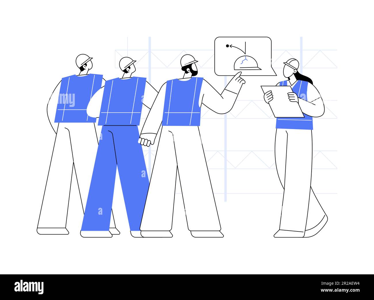 Workplace safety training abstract concept vector illustration Stock ...