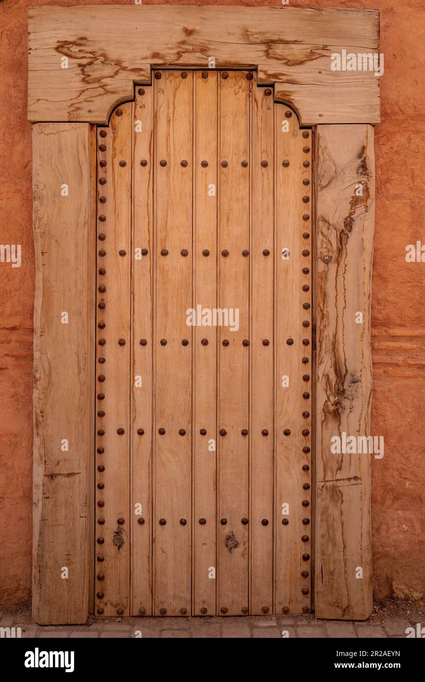 Typical Arabic Wooden Door in Marrakech medina, Muslim, Colourful Stock ...