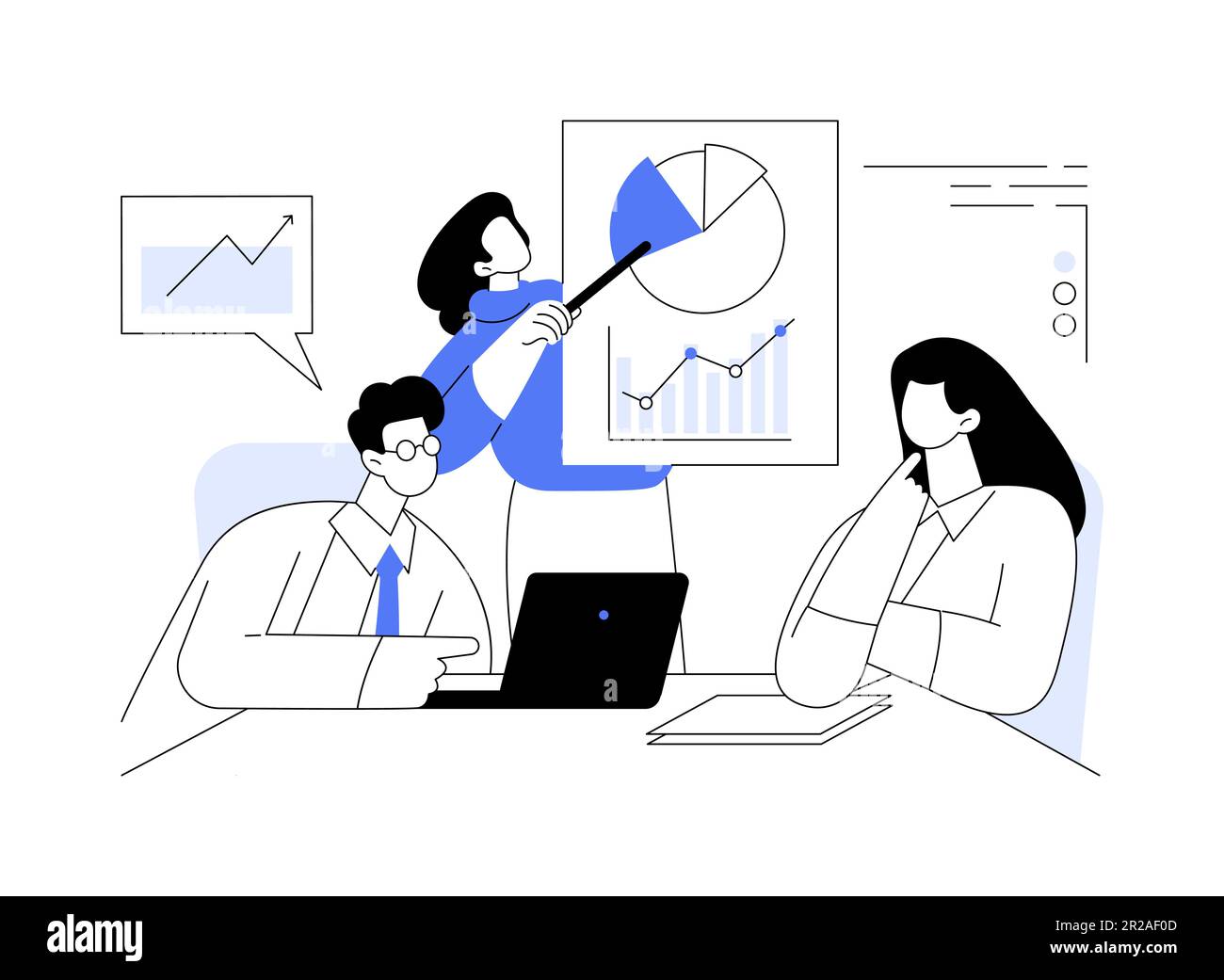 Meeting client abstract concept vector illustration Stock Vector Image ...