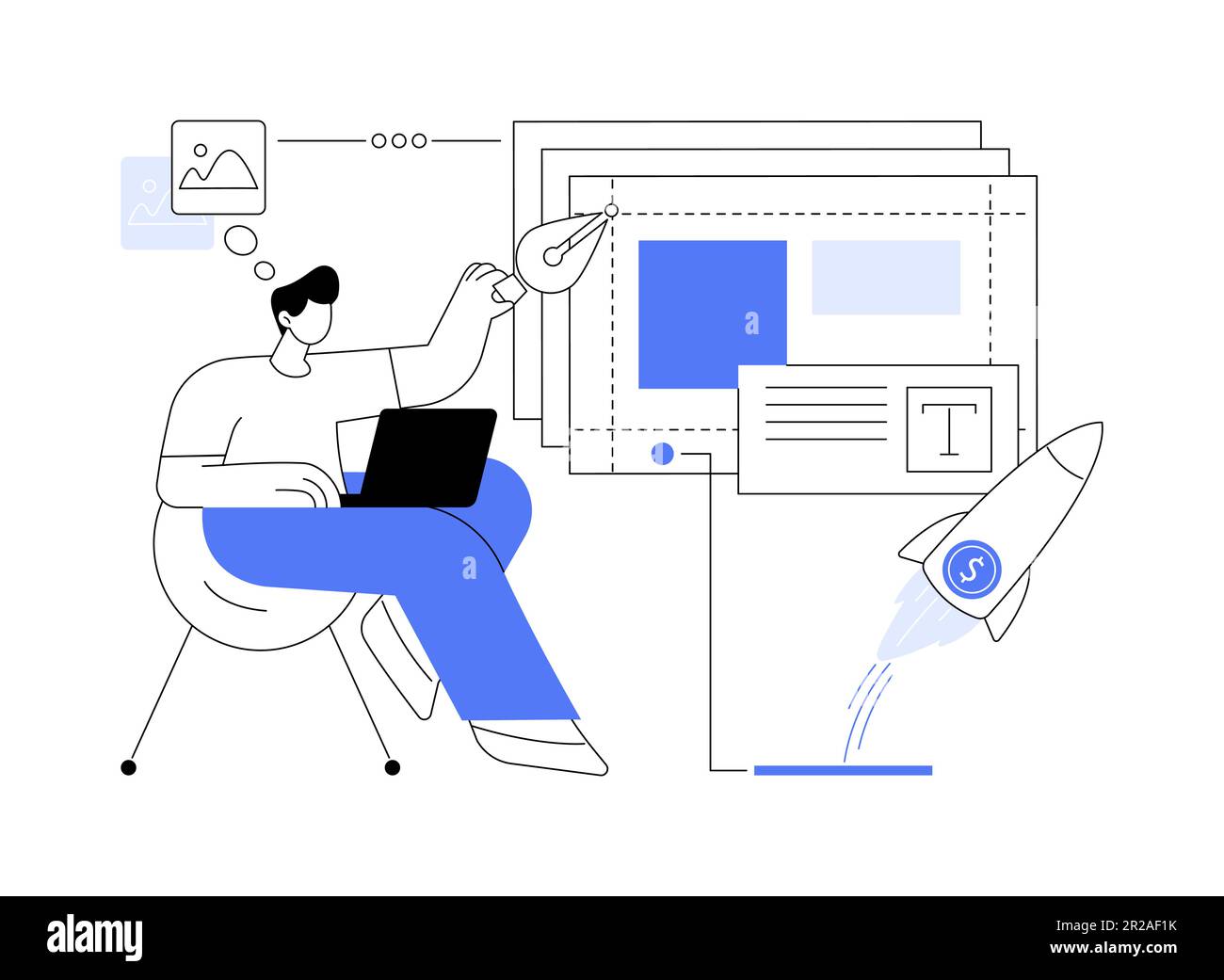 Design department abstract concept vector illustration Stock Vector ...