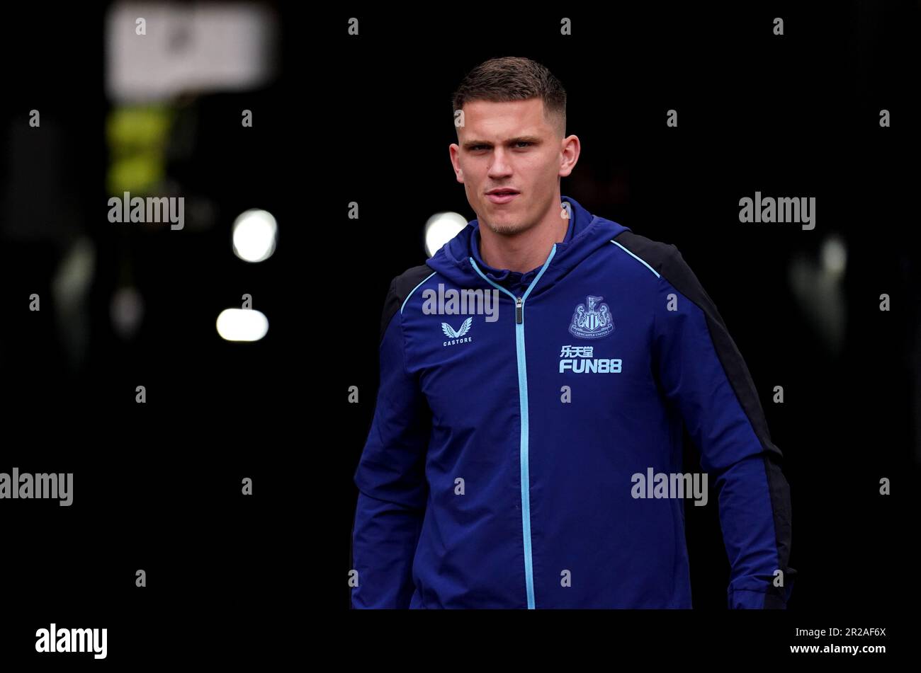 Newcastle United's Sven Botman arrives for the Premier League match at ...