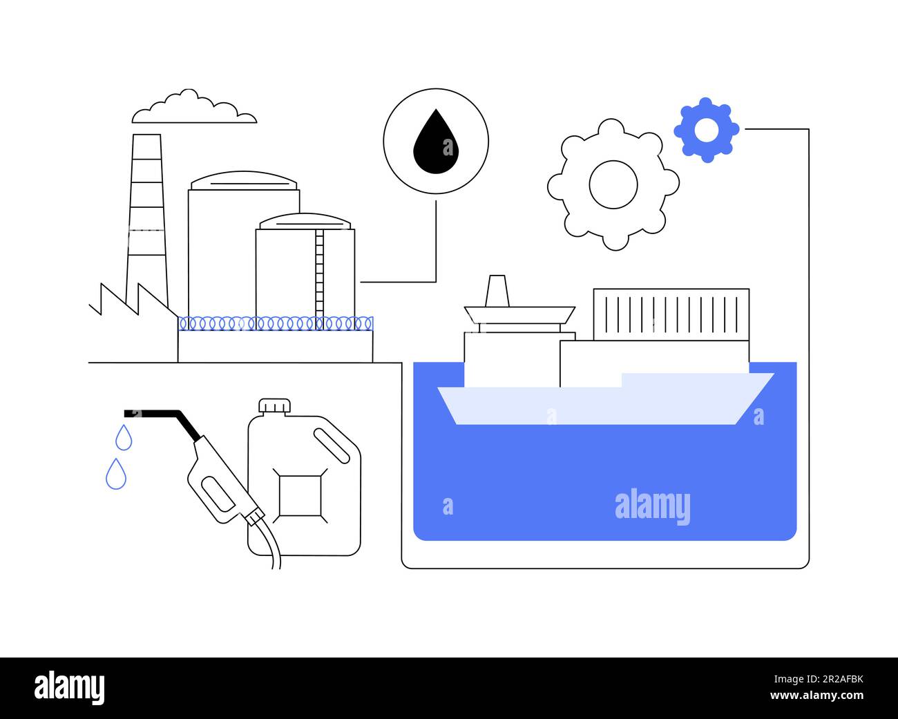 Oil terminal Stock Vector Images - Alamy