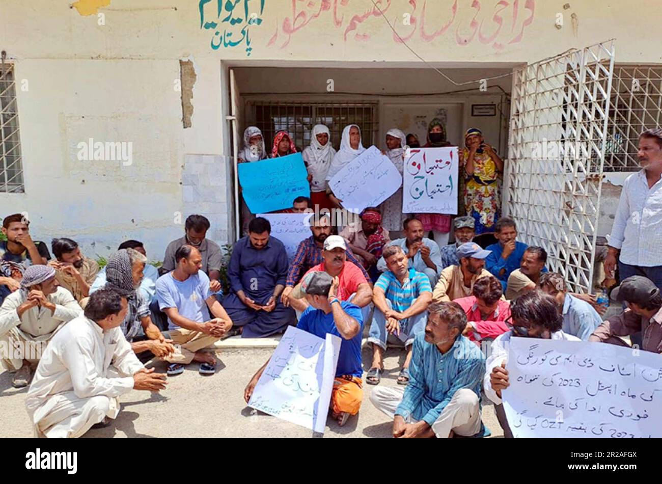 Hyderabad, Pakistan, May 18, 2023. Employees of Sindh Solid Waste ...