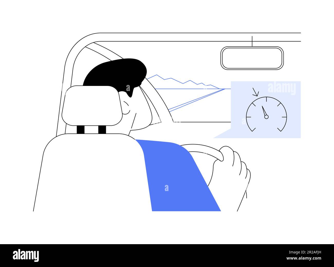 Cruise control abstract concept vector illustration Stock Vector Image ...