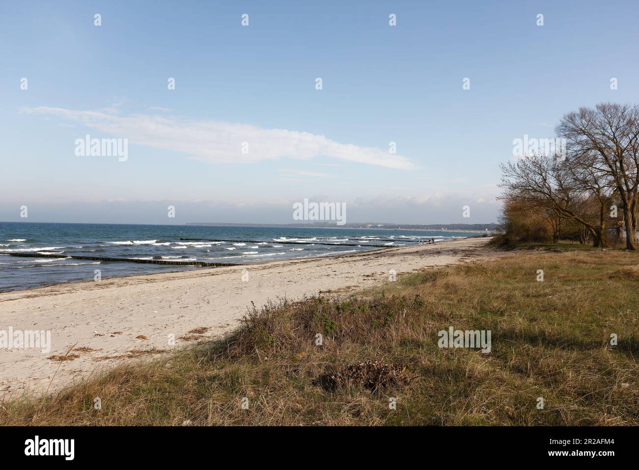 German Baltic Sea coast line at spring time Stock Photo - Alamy