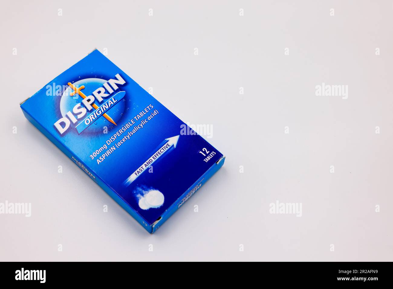 Disprin packet of dispersible tablets for pain relief containing ...