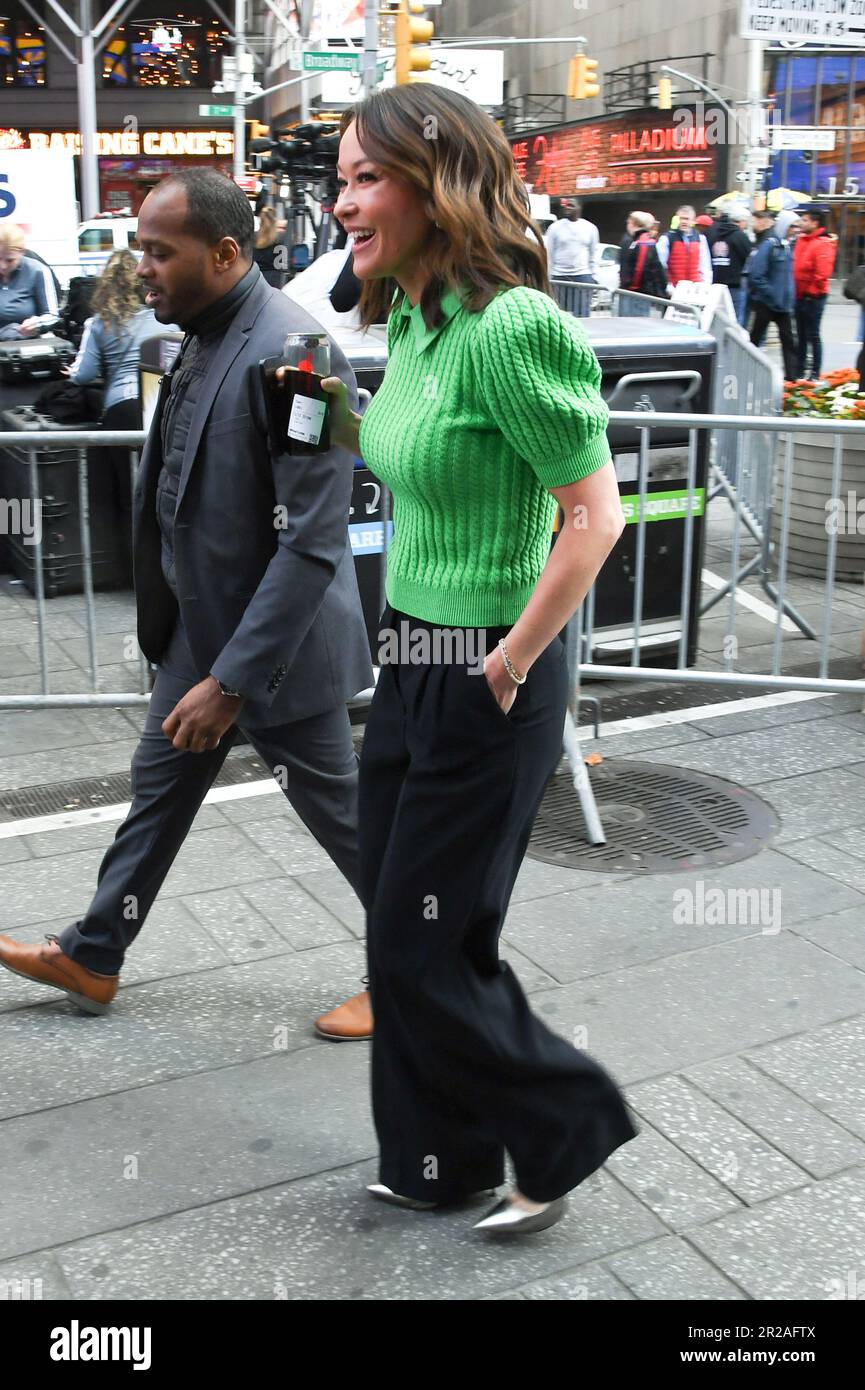 New York, USA. 18th May, 2023. Eva Pilgrim is seen at a taping of Good ...