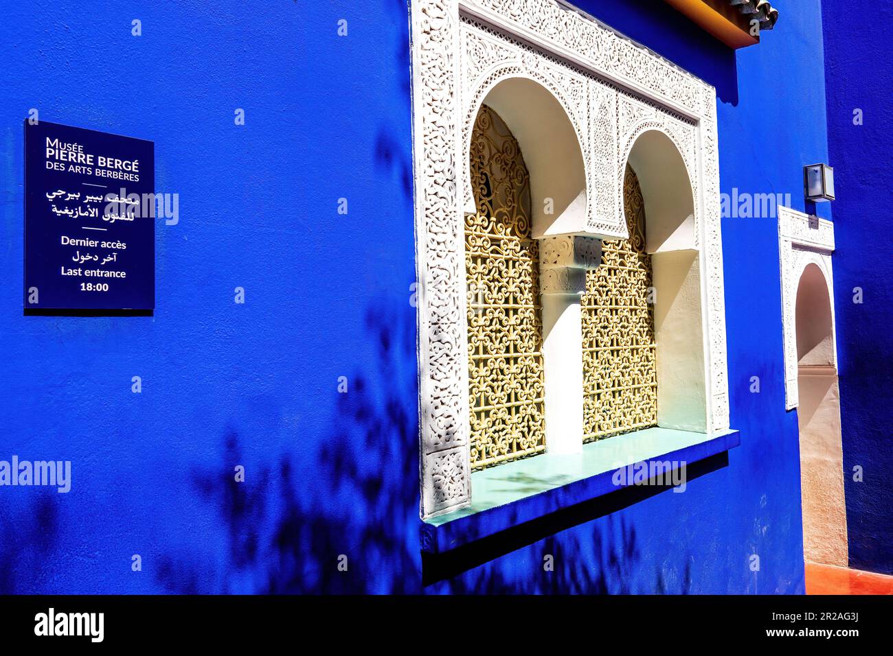 Majorelle Garden is a botanical garden in Marrakech, Morocco Stock ...