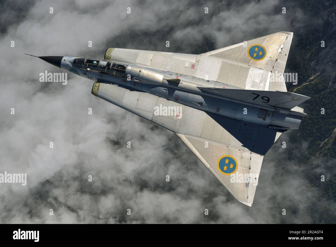 Saab 37 Viggen is Swedish aircraft Stock Photo - Alamy