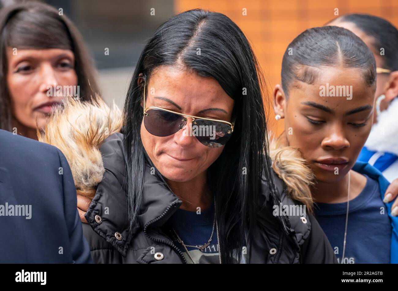 Charlie Mclean, the mother of Khayri Mclean outside Leeds Crown Court ...