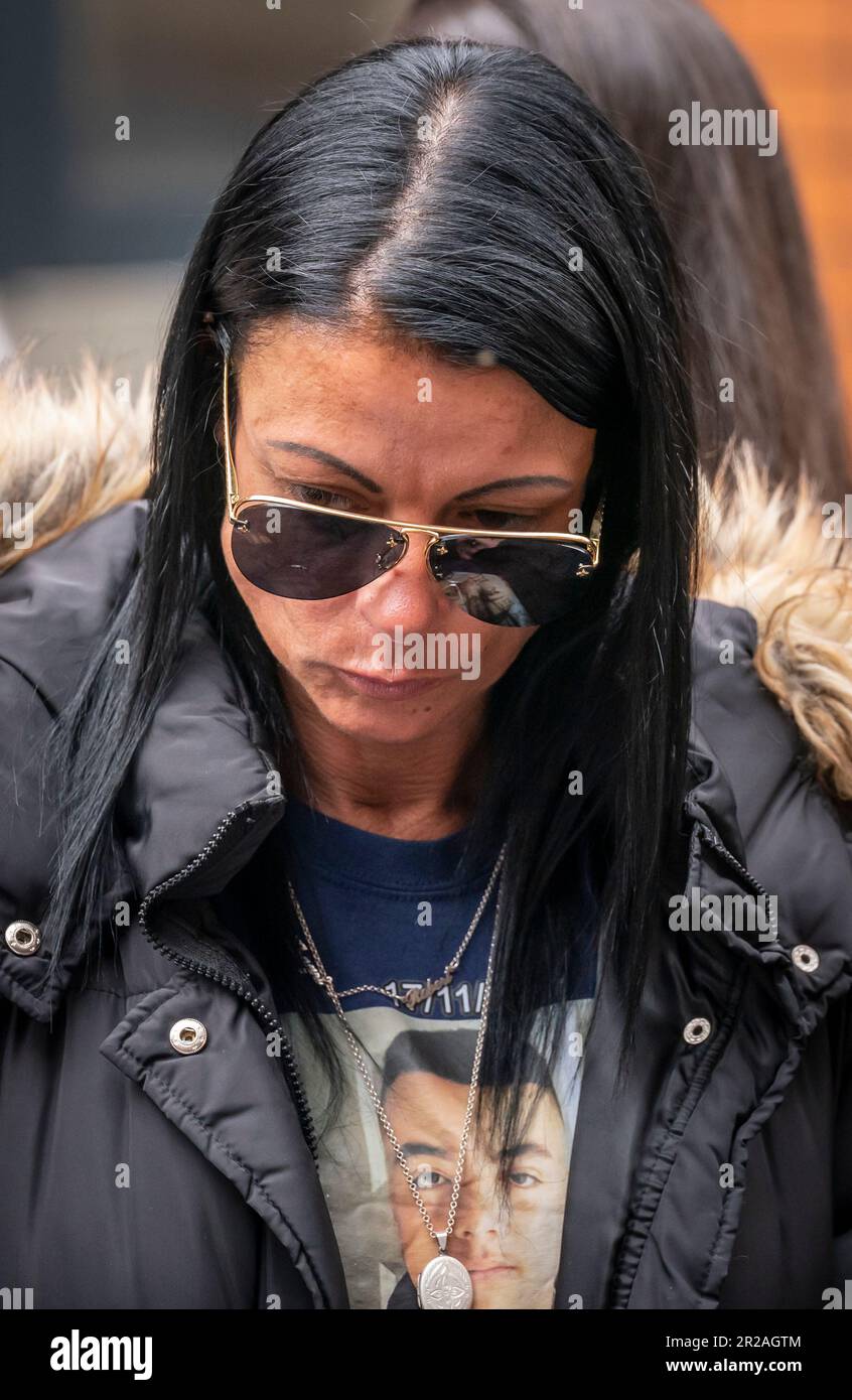 Charlie Mclean, the mother of Khayri Mclean outside Leeds Crown Court ...