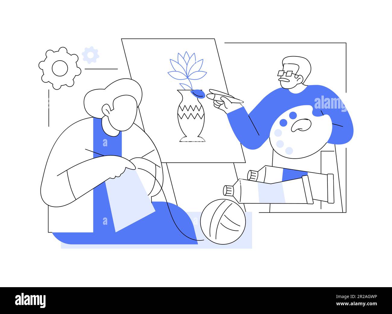 Seniors community center Stock Vector Images - Alamy