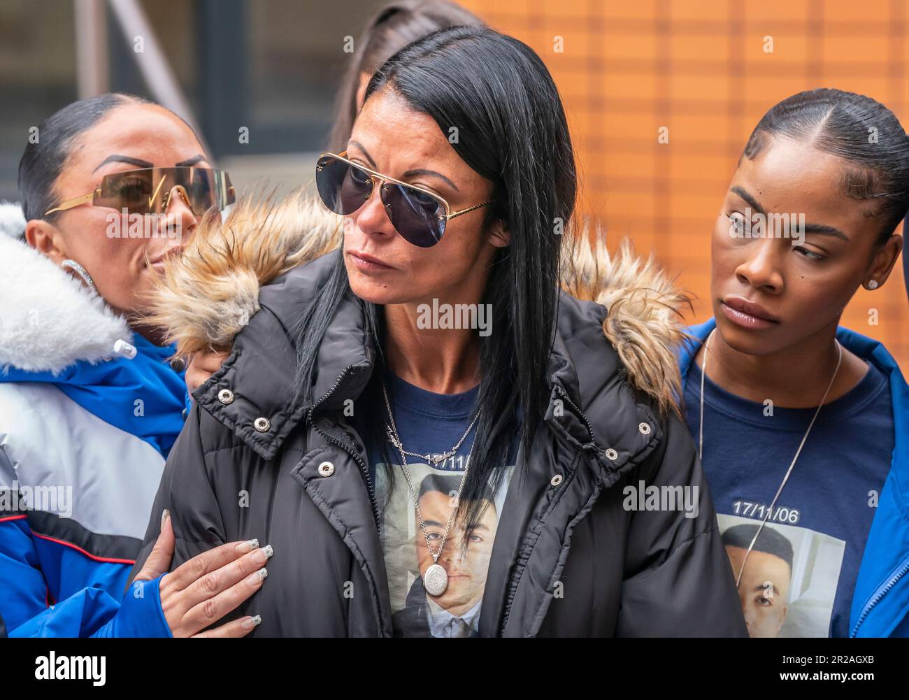 Charlie Mclean, the mother of Khayri Mclean outside Leeds Crown Court ...