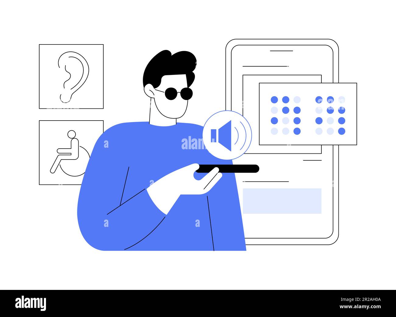 Assistive technology abstract concept vector illustration Stock Vector ...