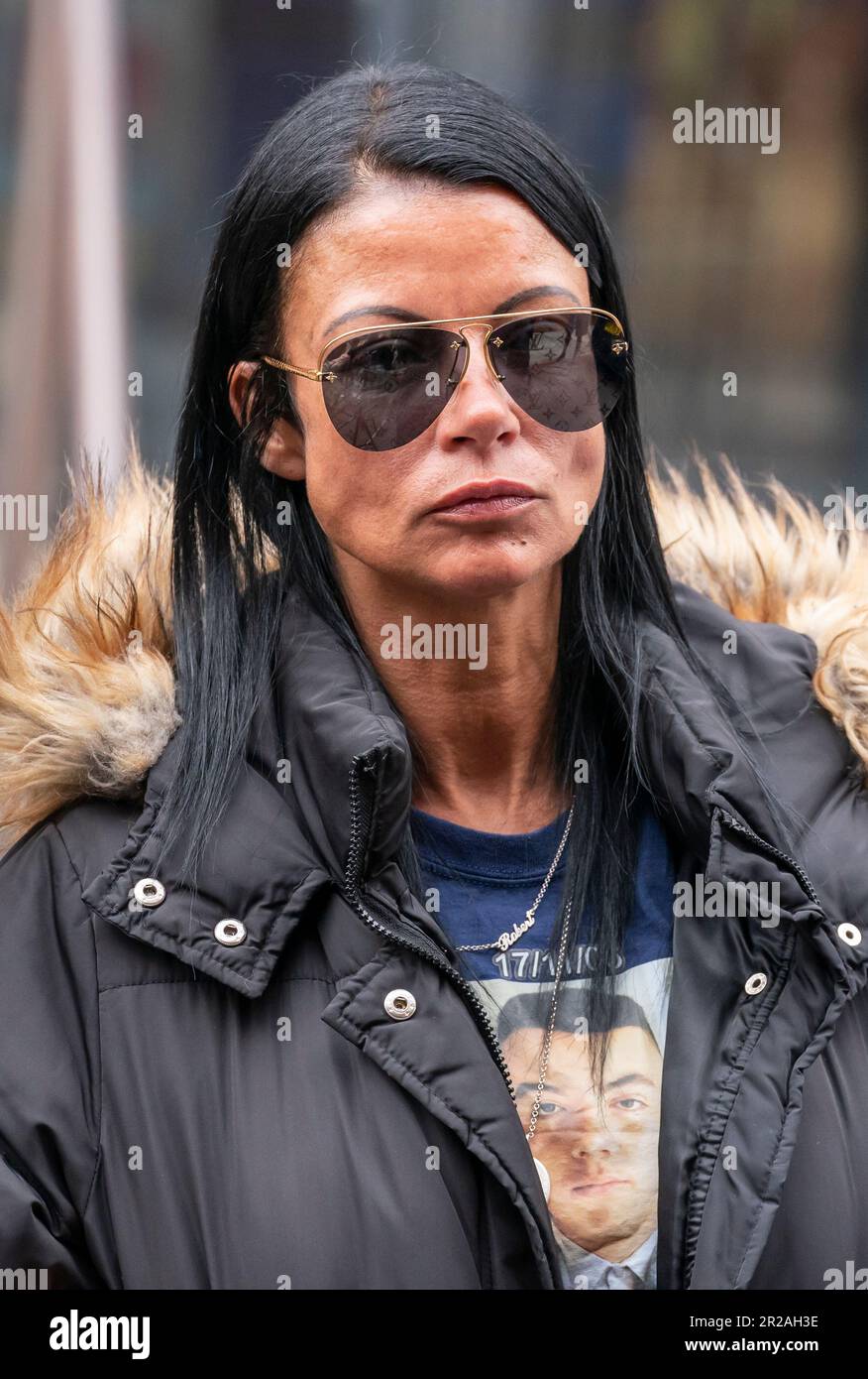 Charlie Mclean, the mother of Khayri Mclean outside Leeds Crown Court ...