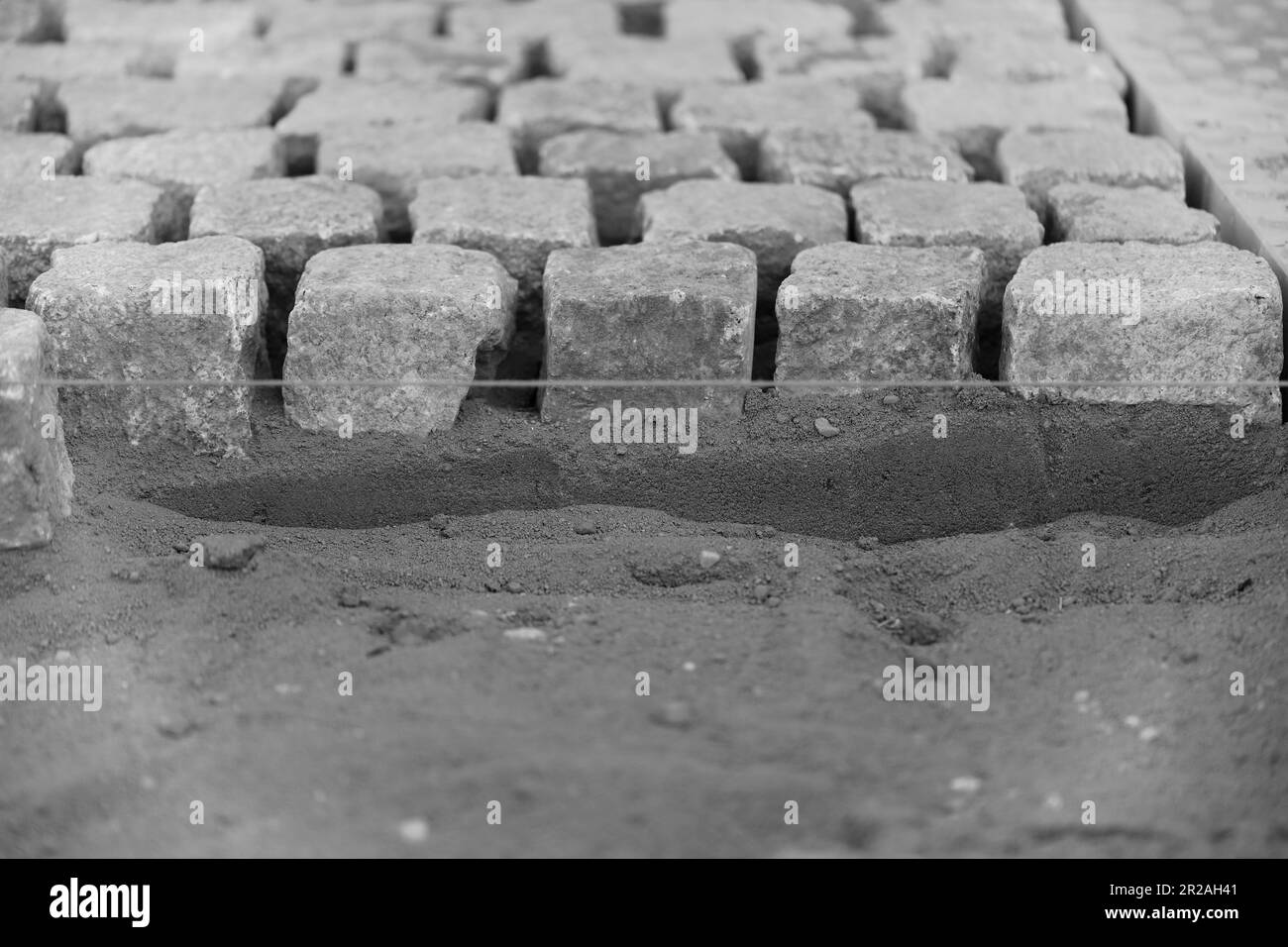 Black granite stones Black and White Stock Photos & Images - Alamy
