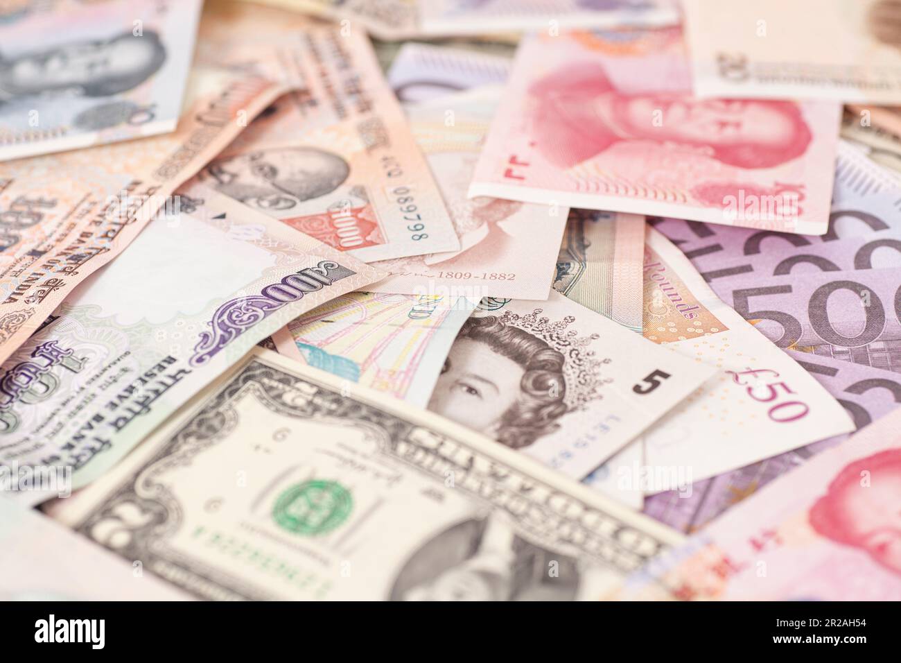 International currencies banknotes close up Stock Photo - Alamy