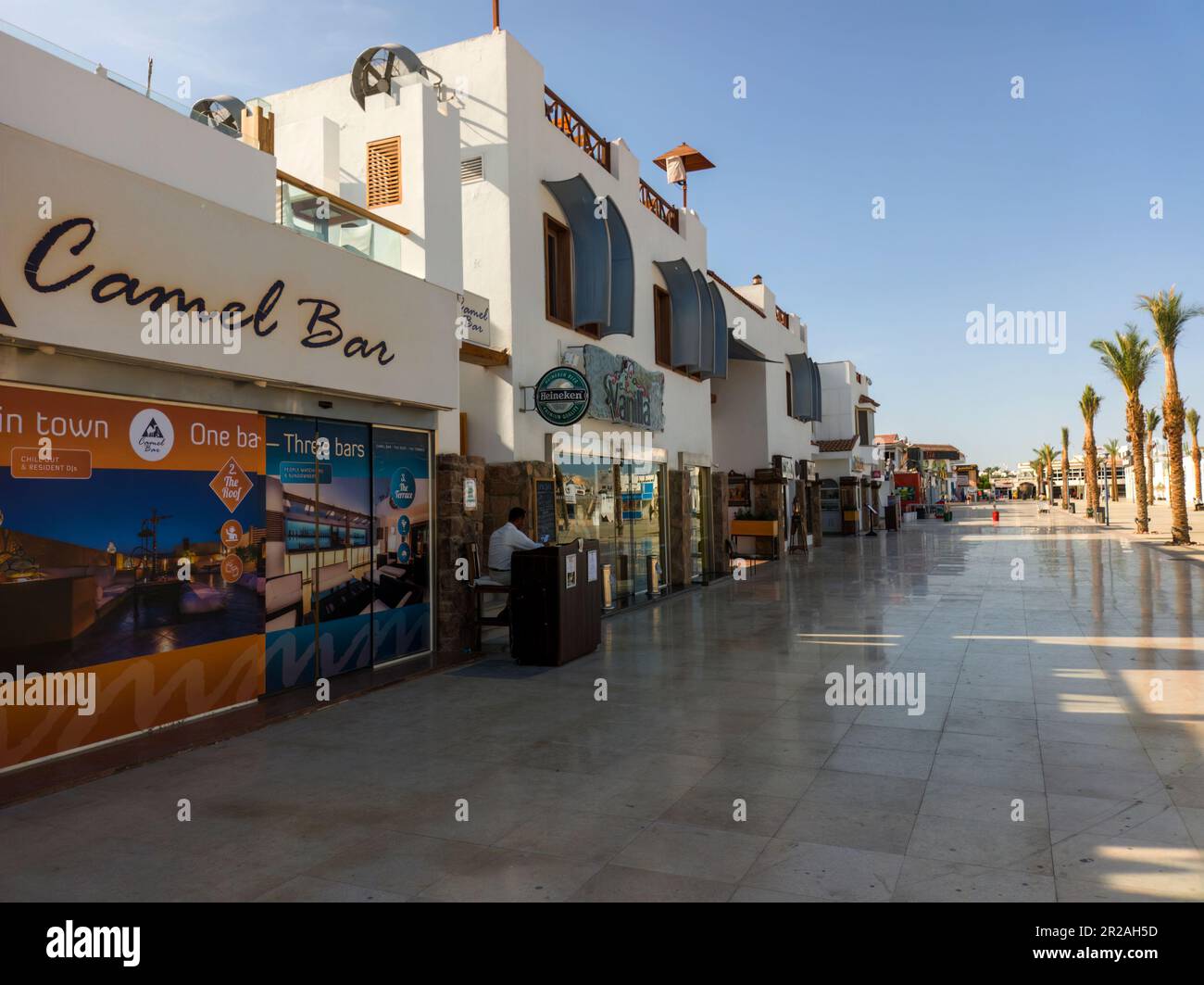 The centre of Naama Bay in Sharm el Sheikh, Sinai, Egypt Stock Photo ...