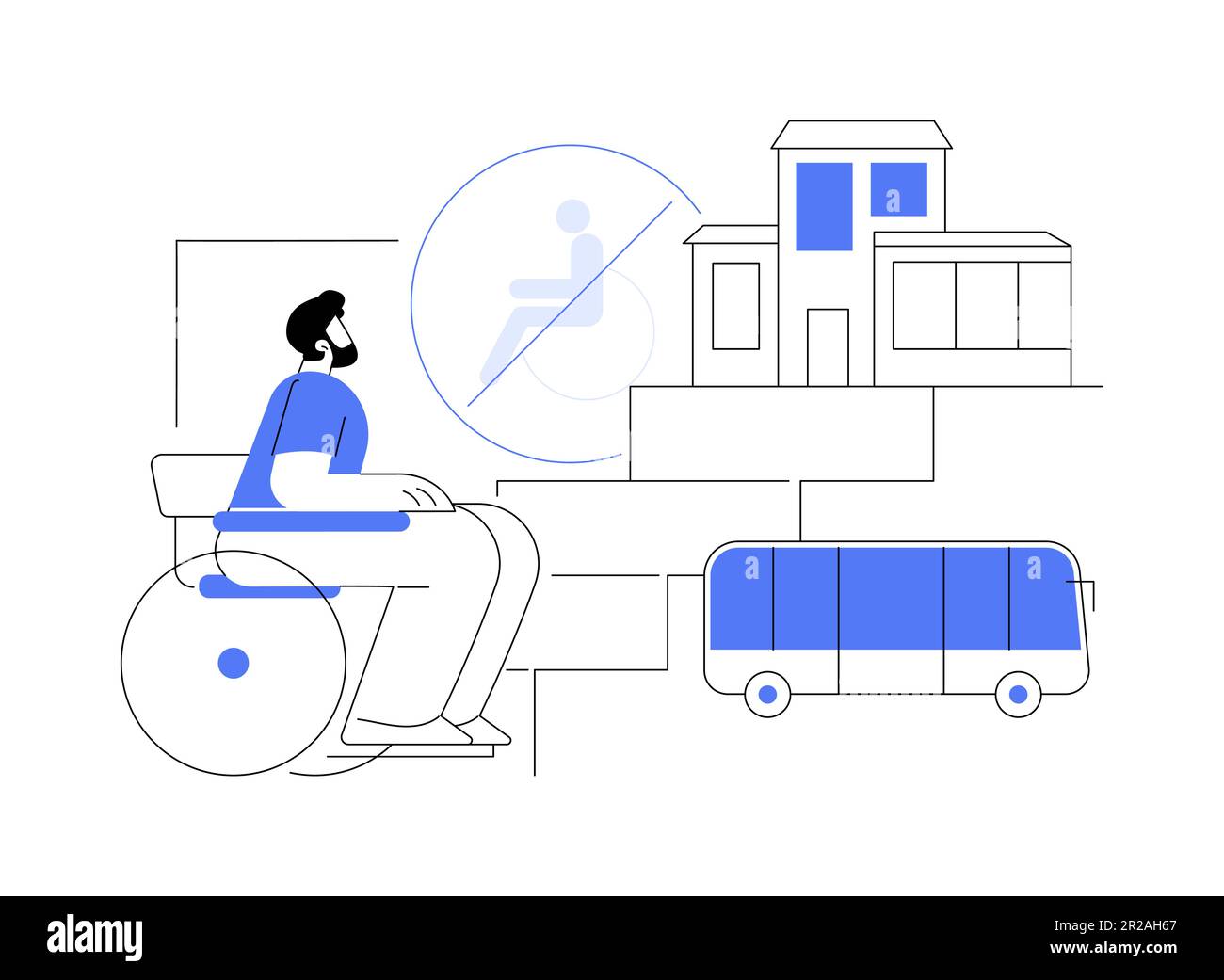 Inaccessible environments abstract concept vector illustration Stock ...