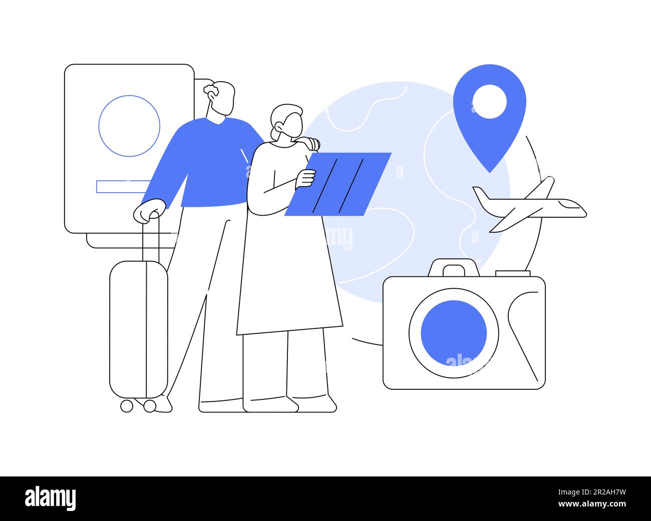 Retirement travel abstract concept vector illustration Stock Vector ...
