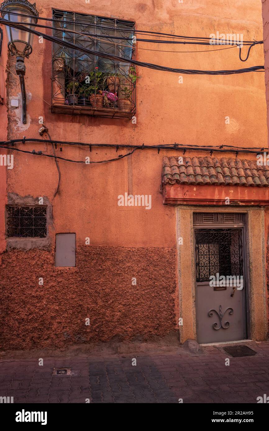 Typical Moroccan House in the Kasbah, Marrakech, Morocco Stock Photo ...