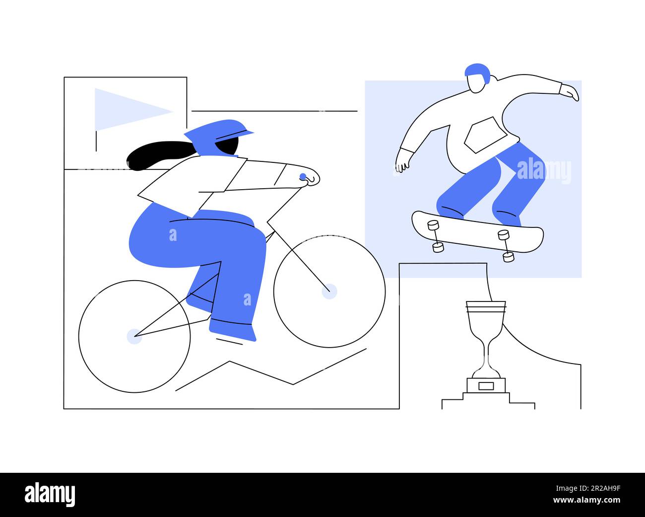 Extreme camp abstract concept vector illustration Stock Vector Image ...