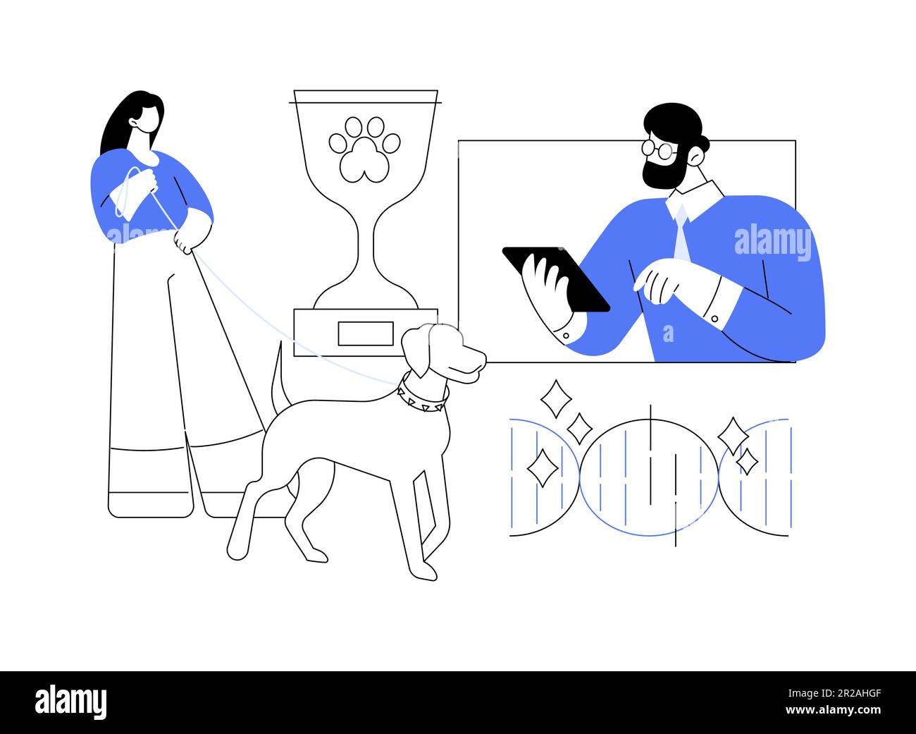 Breed club abstract concept vector illustration Stock Vector Image ...