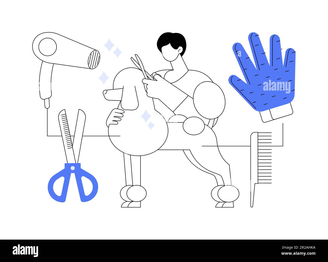 Grooming salon abstract concept vector illustration Stock Vector Image ...