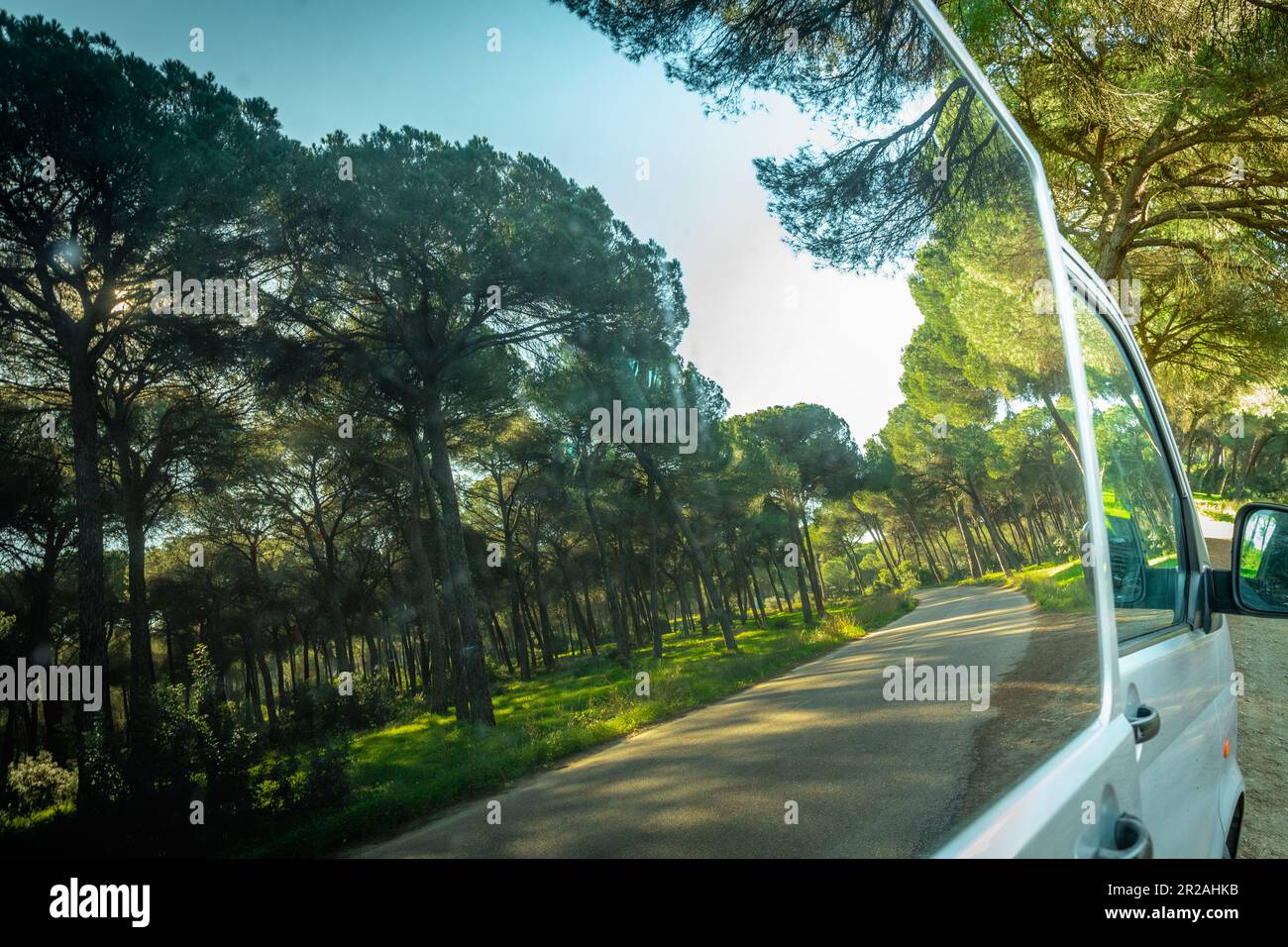 Reflection on van windows hi-res stock photography and images - Alamy