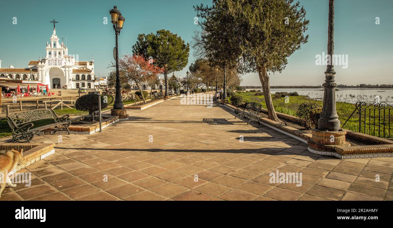 el rocio a pilgrimage and horse town in Andalusia Stock Photo - Alamy