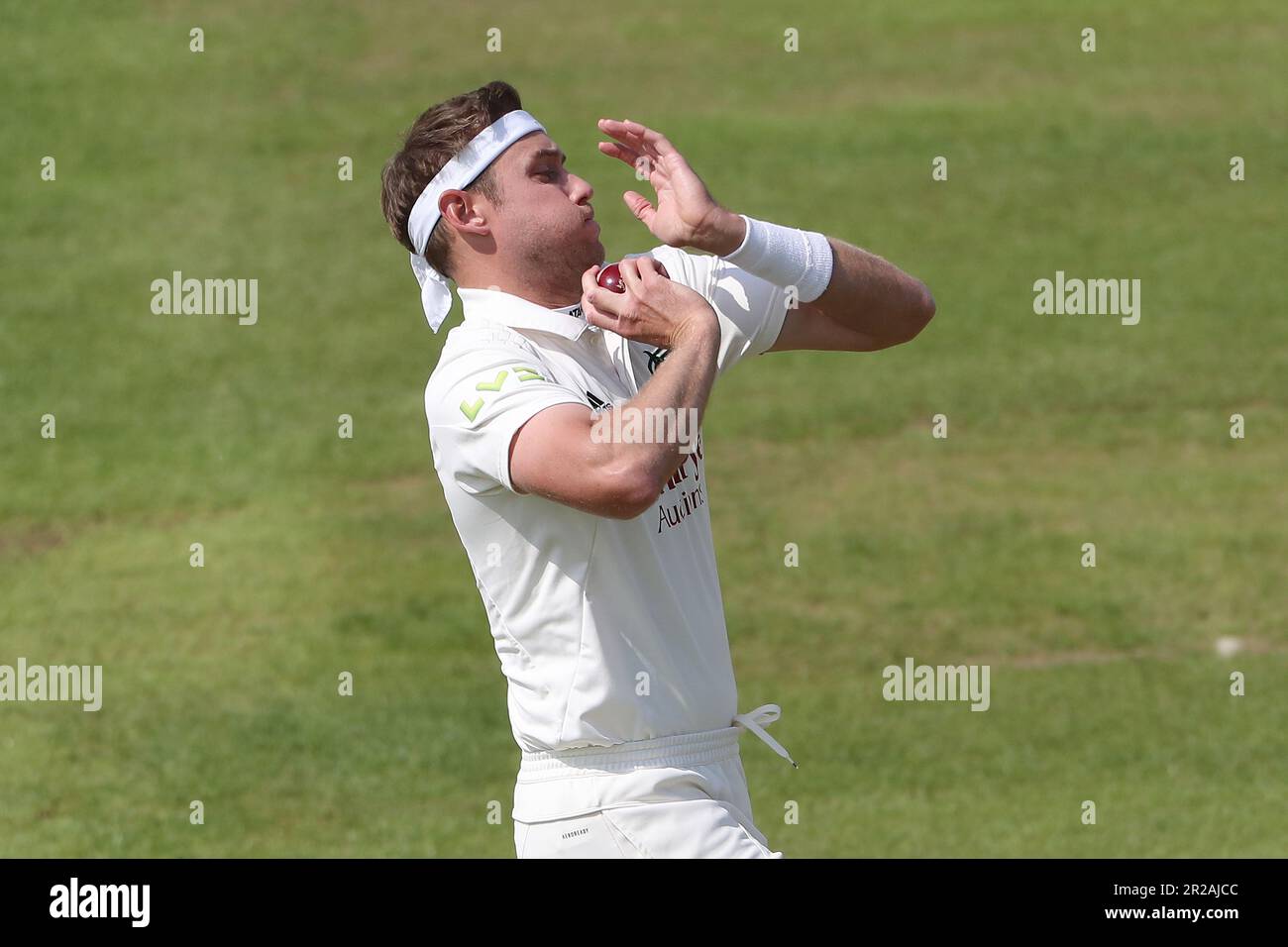 Stuart Broad of Nottinghamshire during Nottinghamshire CCC vs Essex CCC ...