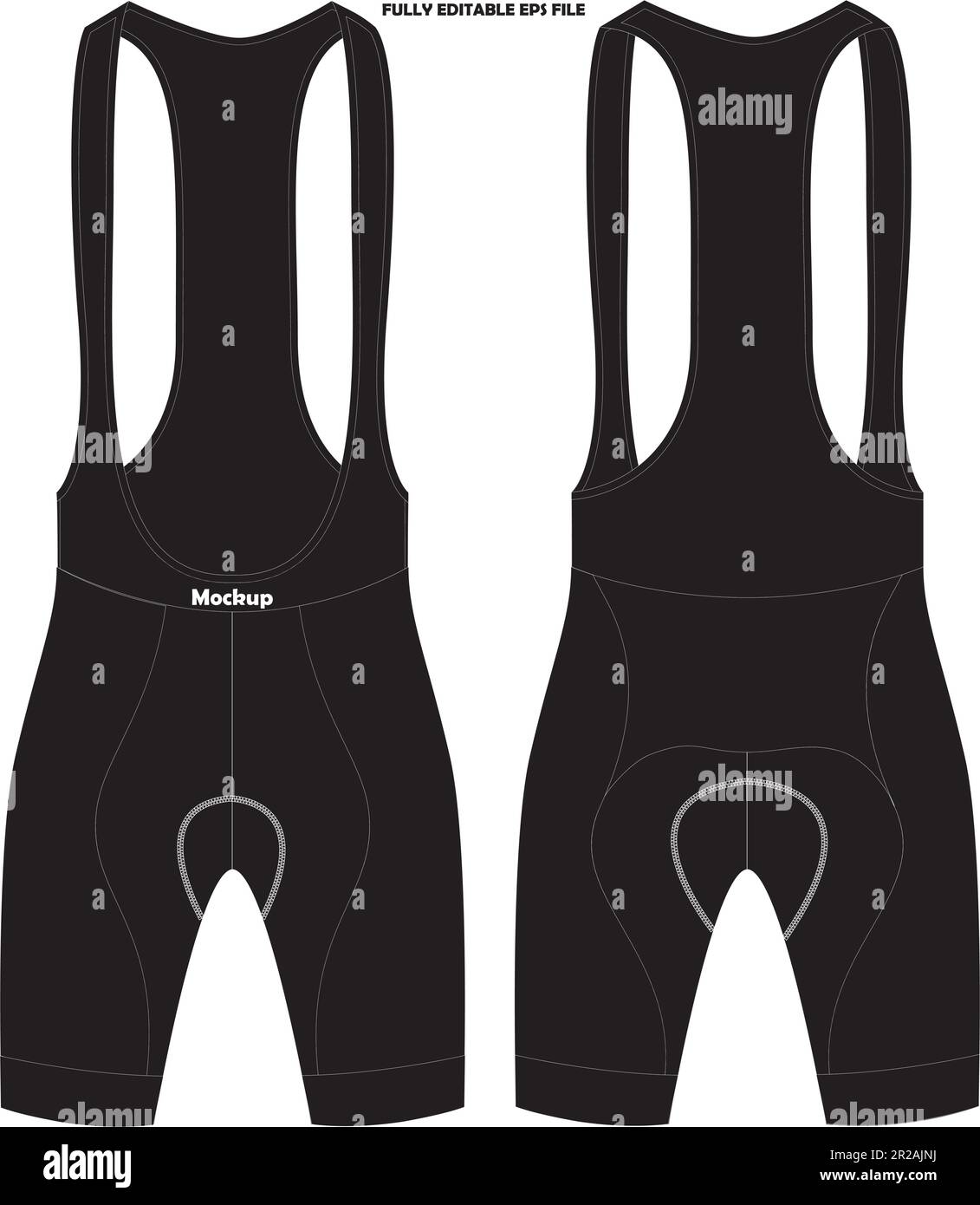 Cycling Bib Shorts Mock up Stock Vector Image & Art - Alamy