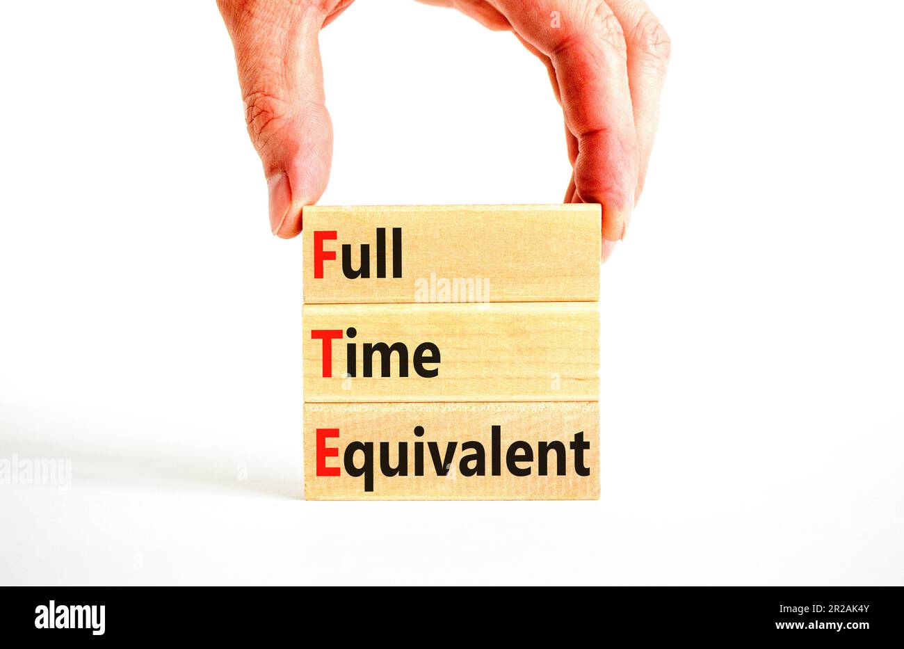 FTE Full time equivalent symbol. Concept words FTE Full time equivalent ...