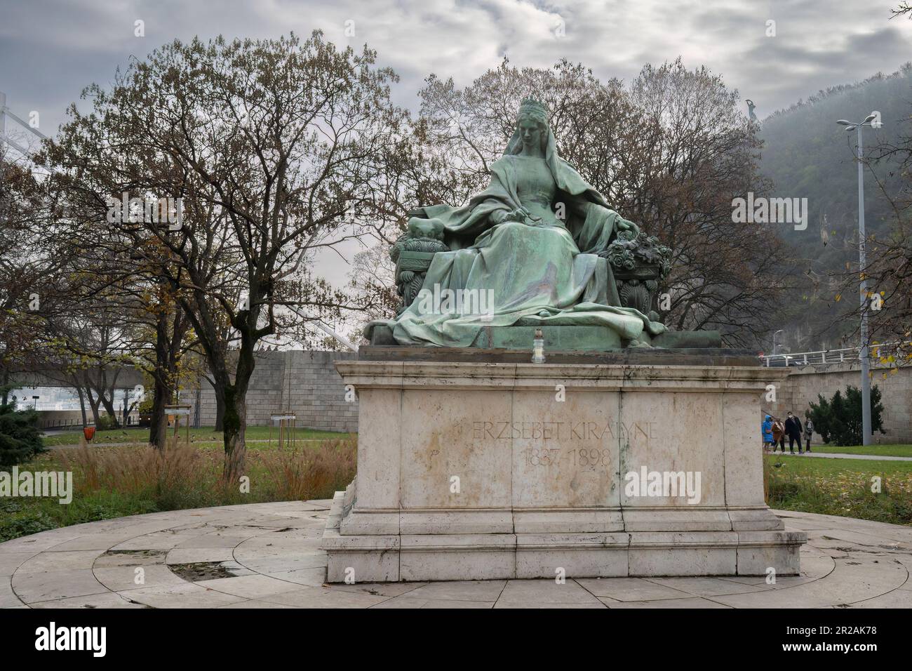 Budapest, Hungary - November 26th, 2022: A bronze statues of hungarian ...