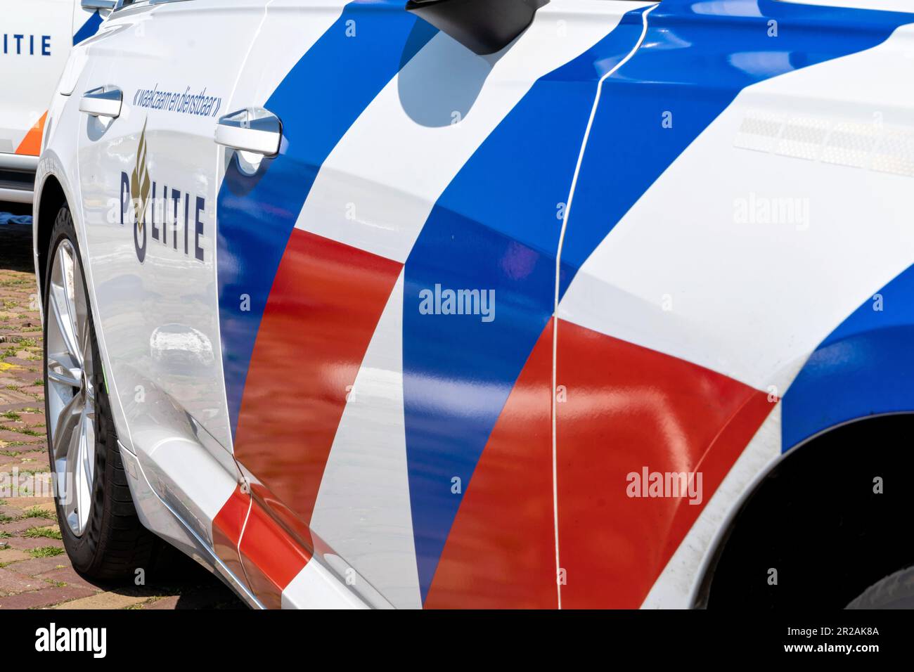 side of a Dutch Police car Stock Photo - Alamy