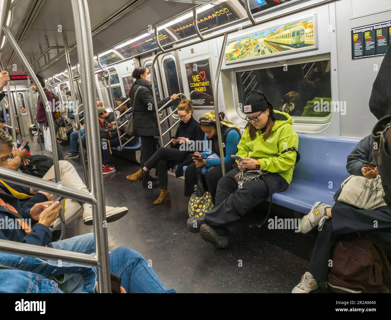 Weekday ridership in the New York subway on Wednesday, May 3, 2023 ...