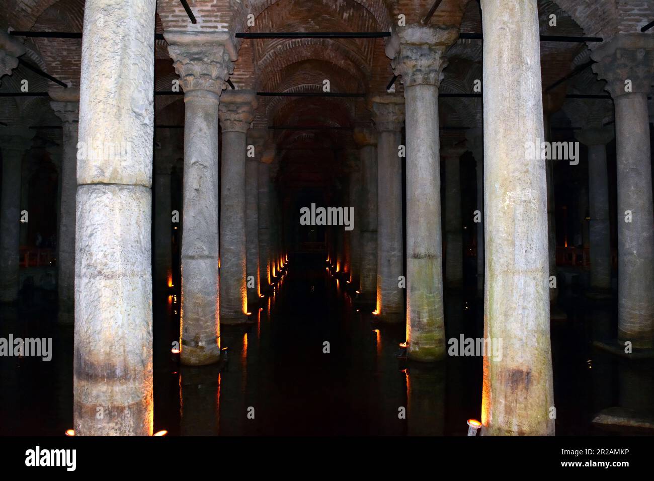 Columns, Basilica Cistern or Cisterna Basilica, Yerebatan Sarnıcı ...