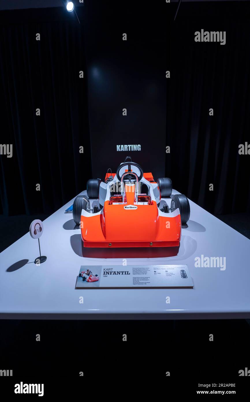 Fernando Alonso's first kart built by his father with which he ...